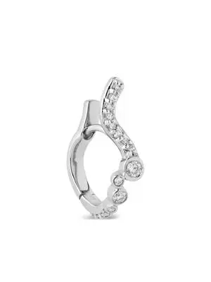 MARIA BLACK 14k Recycled White Gold Versailles Lab-grown Diamonds Earring - Silver