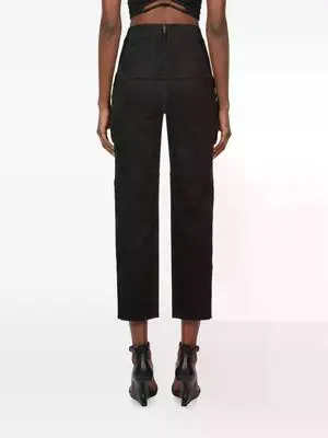 Rick Owens Seam-detail Leather Trousers