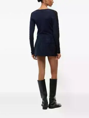 Pinko Rhinestone Embellished Wrap Skirt