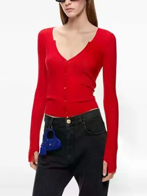 Pinko Ribbed Cardigan With Buttons