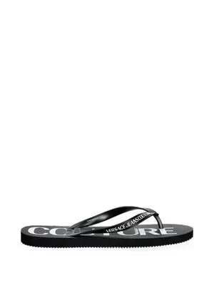 Versace Logo-print Flip-flops - Black