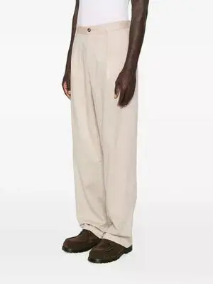LES DEUX Pleated Straight-leg Trousers