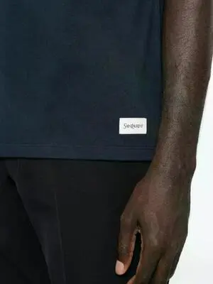 Saint Laurent Logo-patch T-shirt