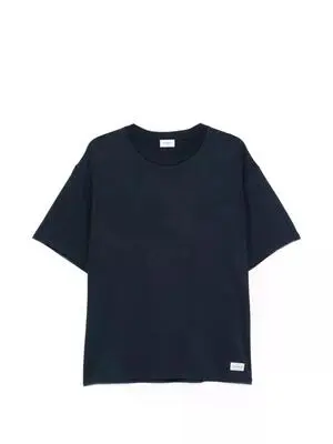Saint Laurent Logo-patch T-shirt - Blue