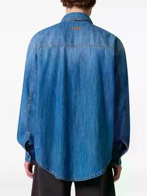 MSGM Bow-tie Denim Shirt
