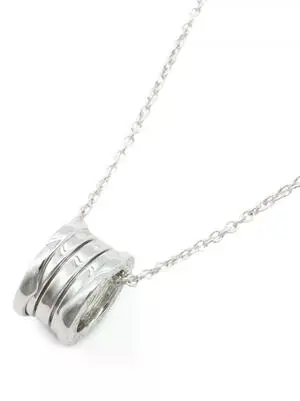 BVLGARI 18k White Gold B-zero1 Pendant Necklace - Silver