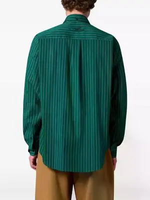 MSGM Pinstriped Tie-detail Shirt