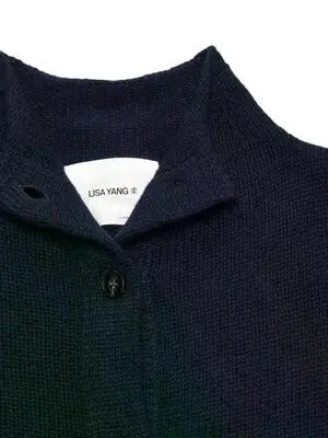 LISA YANG Button-fastening High-neck Cardigan