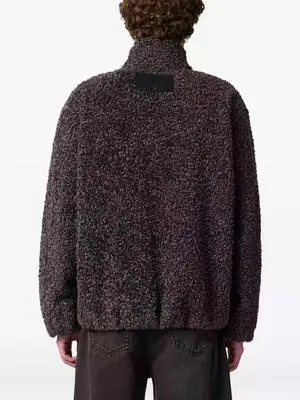 MSGM Logo-patch Bouclé Jacket