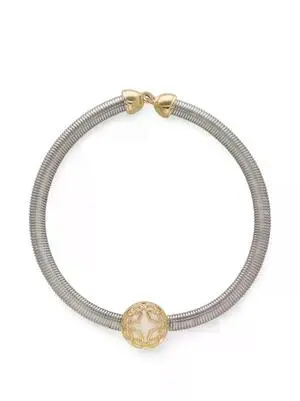 Vintage Tubogas-link Necklace - Silver