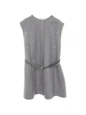 LOUIS VUITTON 2020s Cape-sleeve Belted Coat