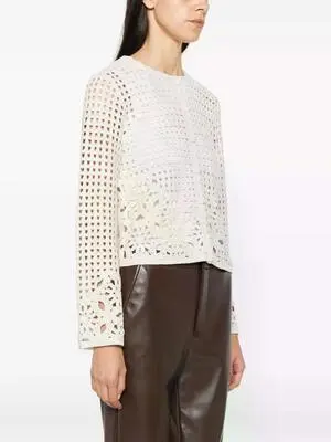 FRAME Postcard Crochet Cardigan