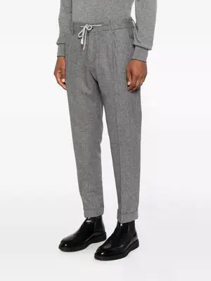 Eleventy Drawstring Pleated Trousers