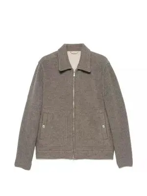 Eleventy Knit-sleeves Jacket