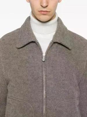 Eleventy Knit-sleeves Jacket