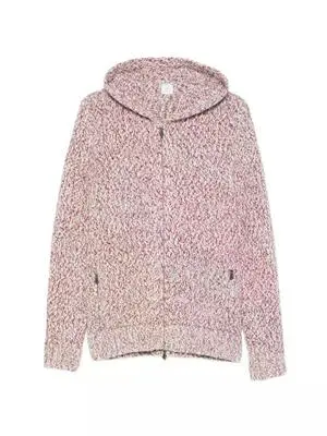 Eleventy Zip-up Hood Cardigan - Red