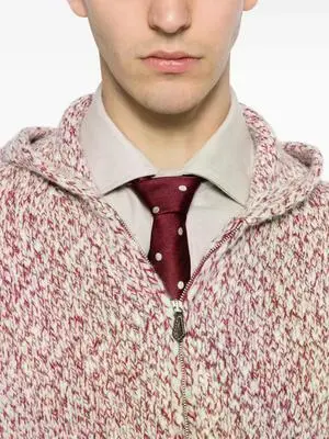 Eleventy Zip-up Hood Cardigan