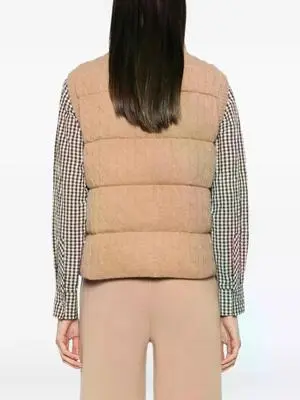 Polo Ralph Lauren Cable Knit Padded Gilet - Neutrals