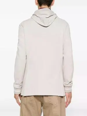 Eleventy Hooded Single-breasted Jacket