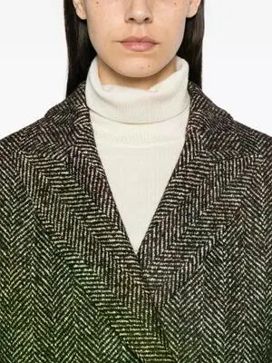 Tagliatore Herringbone-pattern Double-breasted Coat