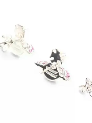VIVIENNE WESTWOOD Kika Orb Rhinestone Earrings - Silver