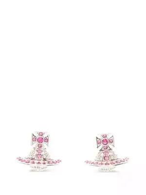 VIVIENNE WESTWOOD Kika Orb Rhinestone Earrings - Silver