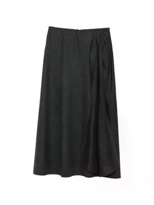 Giorgio Armani Asymmetric Draped Midi Skirt