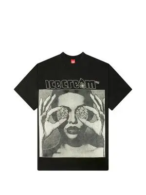 ICECREAM Graphic-print T-shirt - Black
