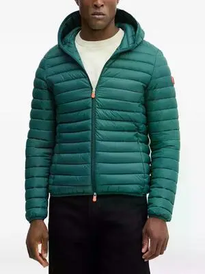 SAVE THE DUCK Donald Zip-fastening Hooded Jacket - Green
