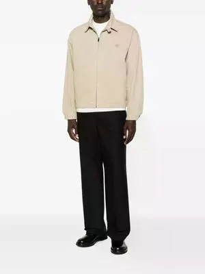 Prada Logo Plaque Denim Jacket