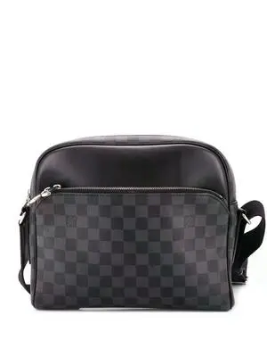 LOUIS VUITTON Damier Graphite Pm Reporter Bag - Black