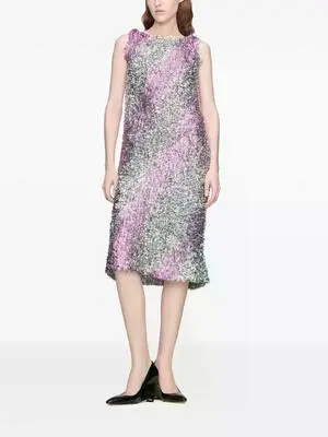MAISON MARGIELA Foil Stripe-pattern Dress