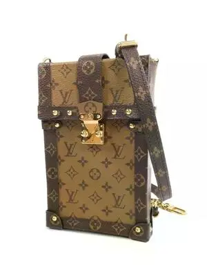 LOUIS VUITTON Monogram Reverse Trunk Vertical Shoulder Bag