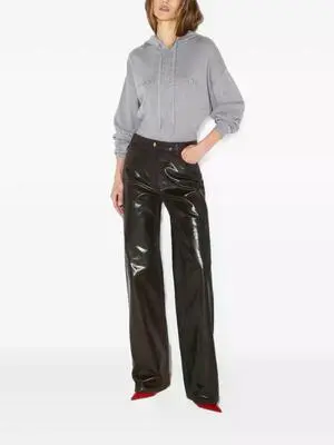 Elisabetta Franchi Hooded Bodysuit In Knit Fabric - Grey