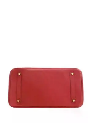 Hermès 35 Togo Birkin Retourne Handbag - Red
