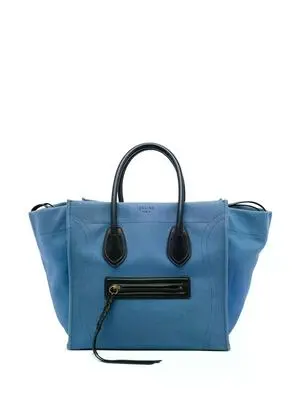 Celine 2016 Medium Denim Phantom Luggage Tote Bag - Blue