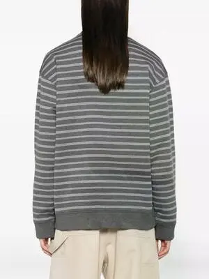 Miu Miu Striped Polo Collar Sweater