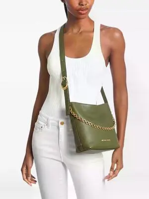 Michael Kors Nolita Small Bucket Messenger Bag With Chain