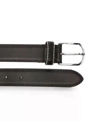 Peserico Bead-embellished Leather Belt