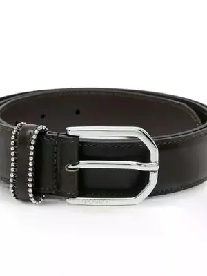 Peserico Bead-embellished Leather Belt