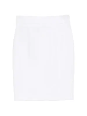 Moschino High-waisted Pencil Skirt - White