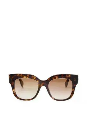 Fendi Ff-monogram Cat-eye Sunglasses