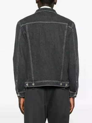 Eleventy Contrast-stitch Denim Jacket