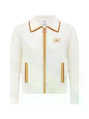 Casablanca Piping-detail Collared Jacket