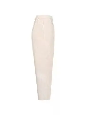 CFCL Tapered-leg Pintuck-knit Trousers - Neutrals