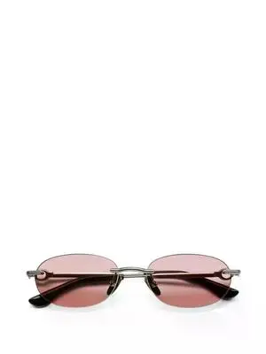 Chimi Rimless Oval-frame Sunglasses - Silver