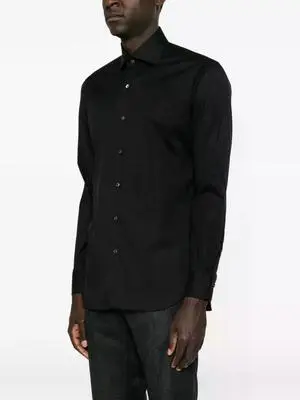 BARBA NAPOLI Spread-collar Long-sleeve Shirt