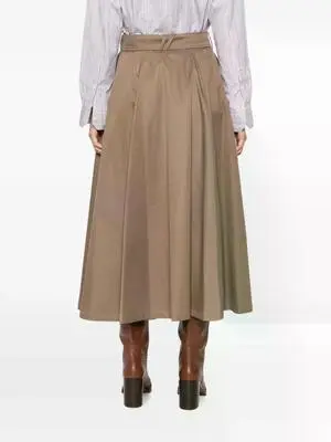 Burberry Double-breasted Belted Skirt