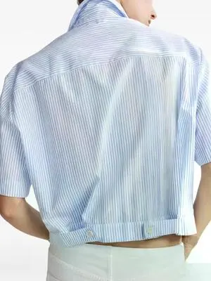 DL1961 Carlee Striped Cropped Shirt
