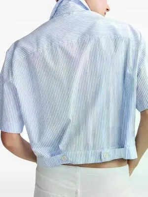 DL1961 Carlee Striped Cropped Shirt